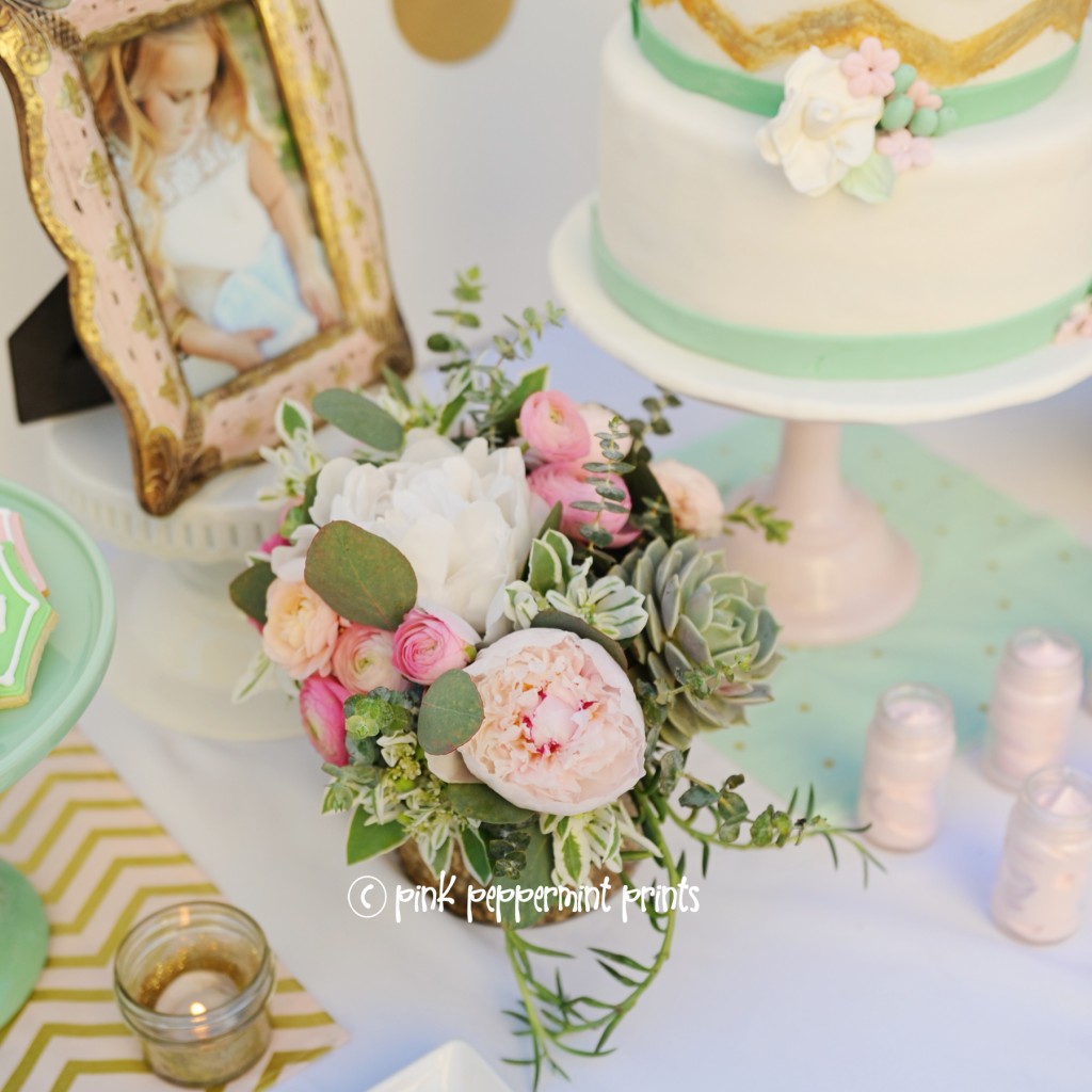 Baptism Party Ideas : Supplies & Decorations Tutorial (PINK, GOLD, MINT)