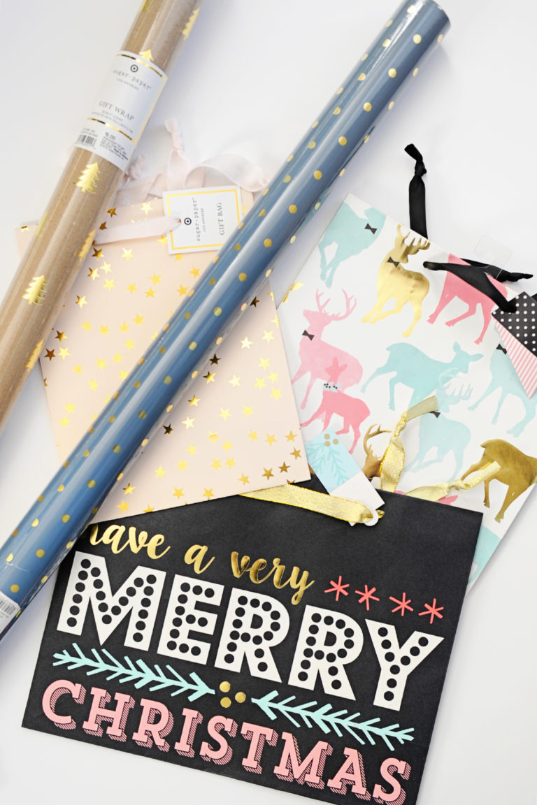 DIY Christmas Decor : Make Art from Gift Bags — Pink Peppermint Design
