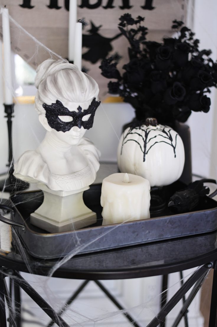 14 Awesome DIY Fall Pumpkins : Spooky Glitter Spider Web No-Carve ...