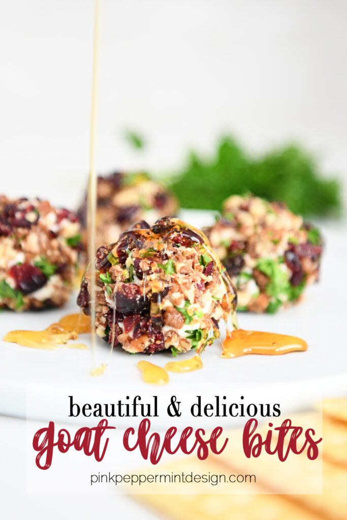 15 Minute Amazing Mini Goat Cheese Bites Appetizer — Pink Peppermint Design