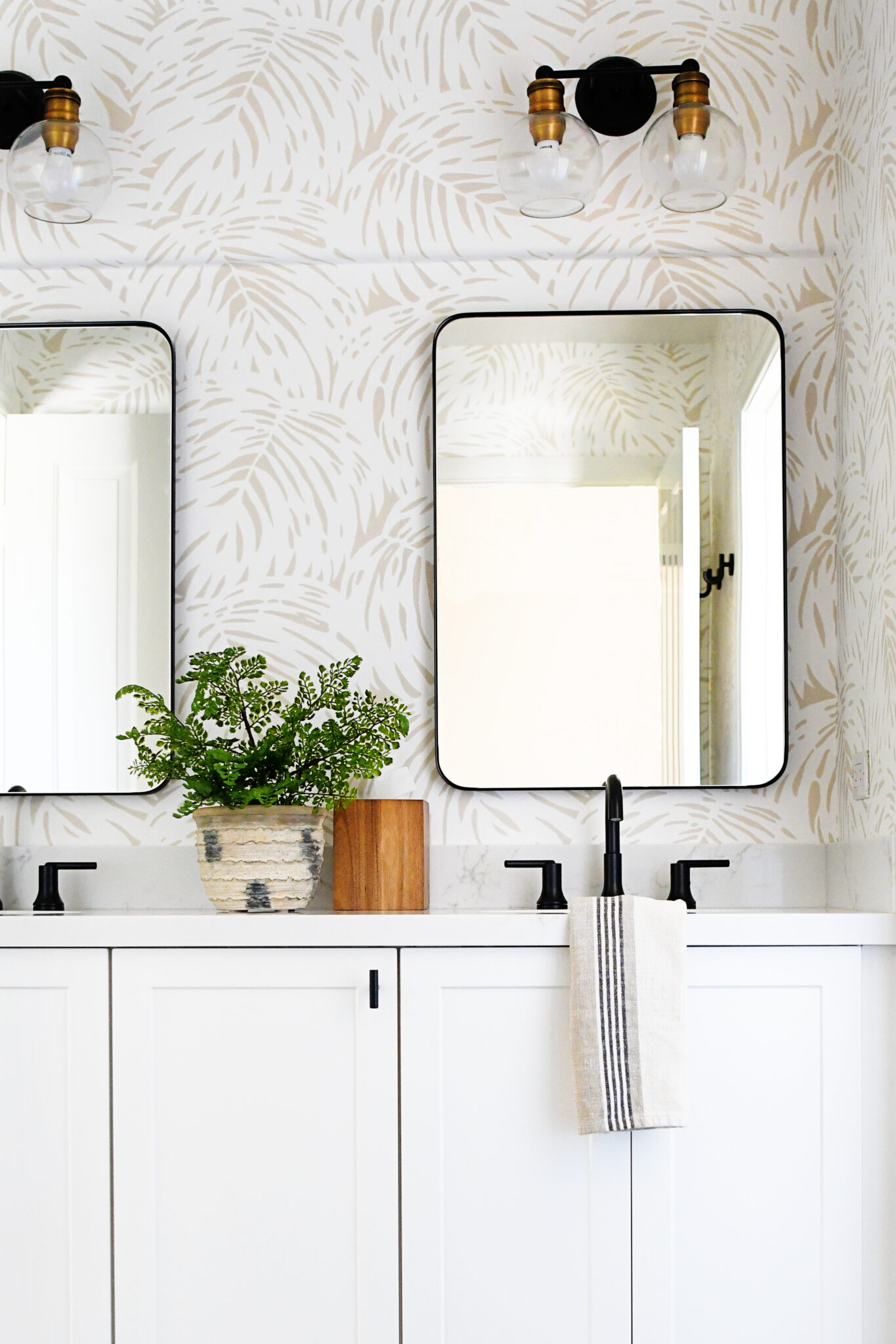 Small Bathroom Wallpaper Ideas : The OC Guest Bath Remodel — Pink ...