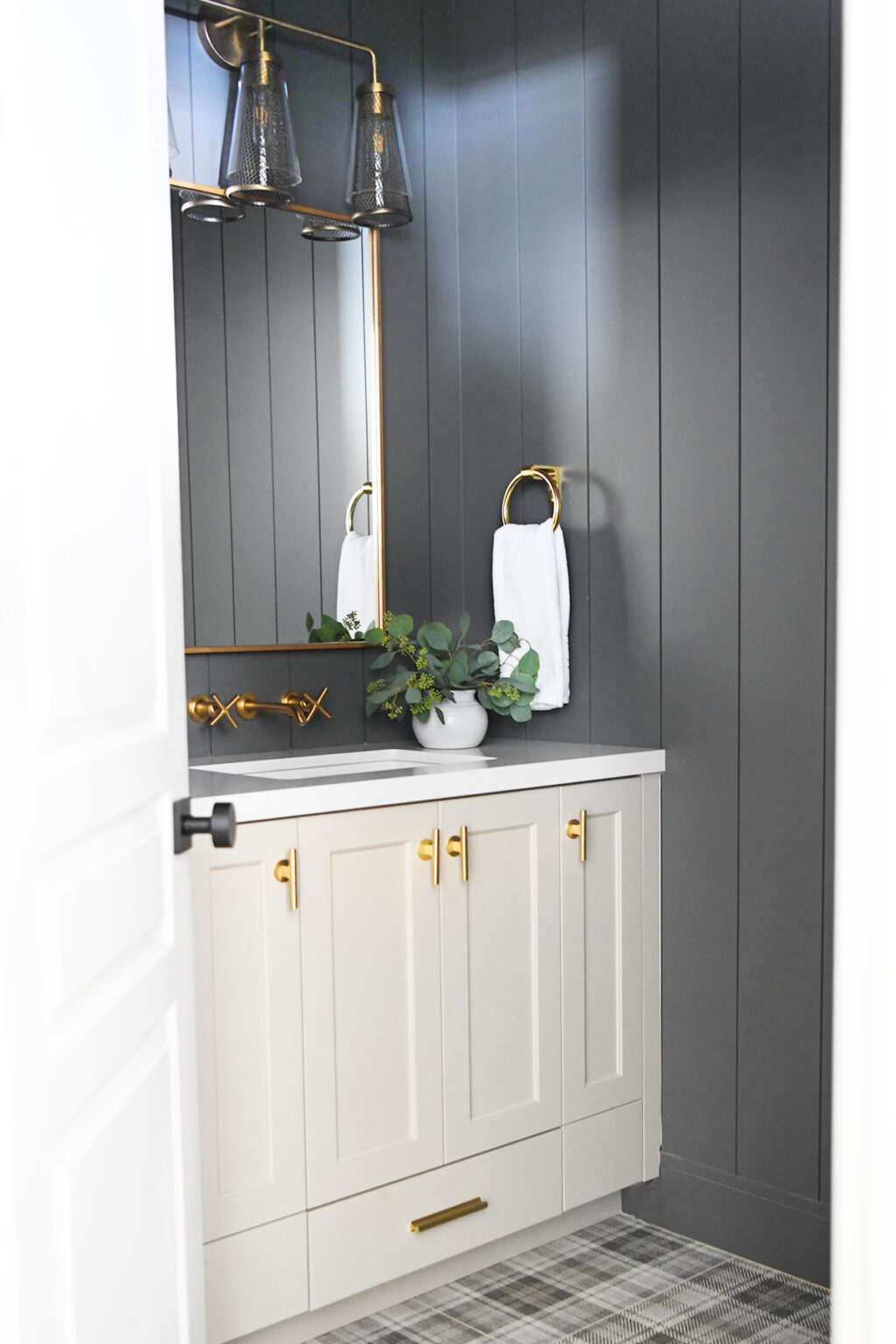 Powder Bathroom Ideas : Midway Modern Farmhouse — Pink Peppermint Design