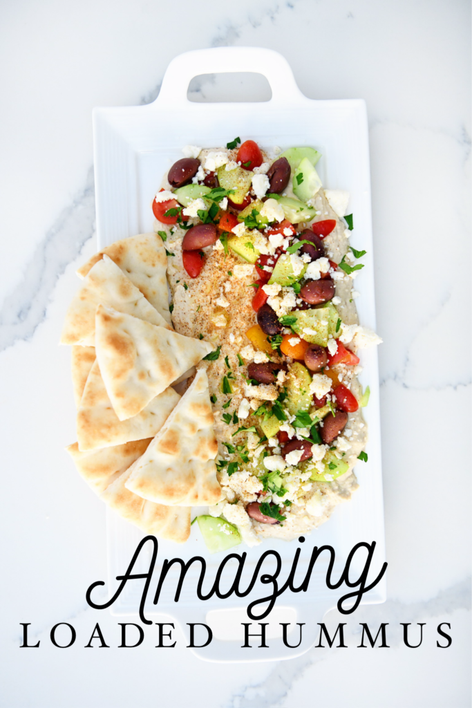 Yummy Appetizer: The Best Loaded Hummus Dip Recipe — Pink Peppermint Design