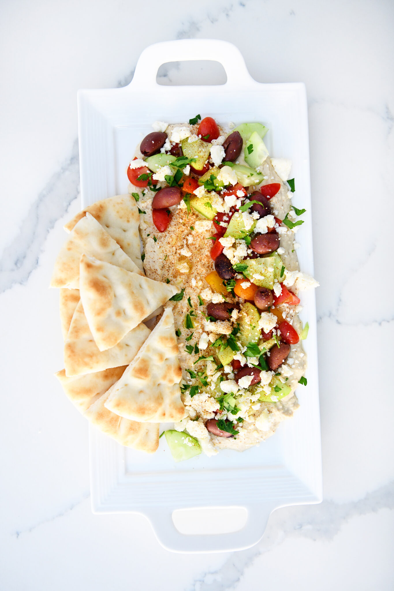 Yummy Appetizer: The Best Loaded Hummus Dip Recipe — Pink Peppermint Design