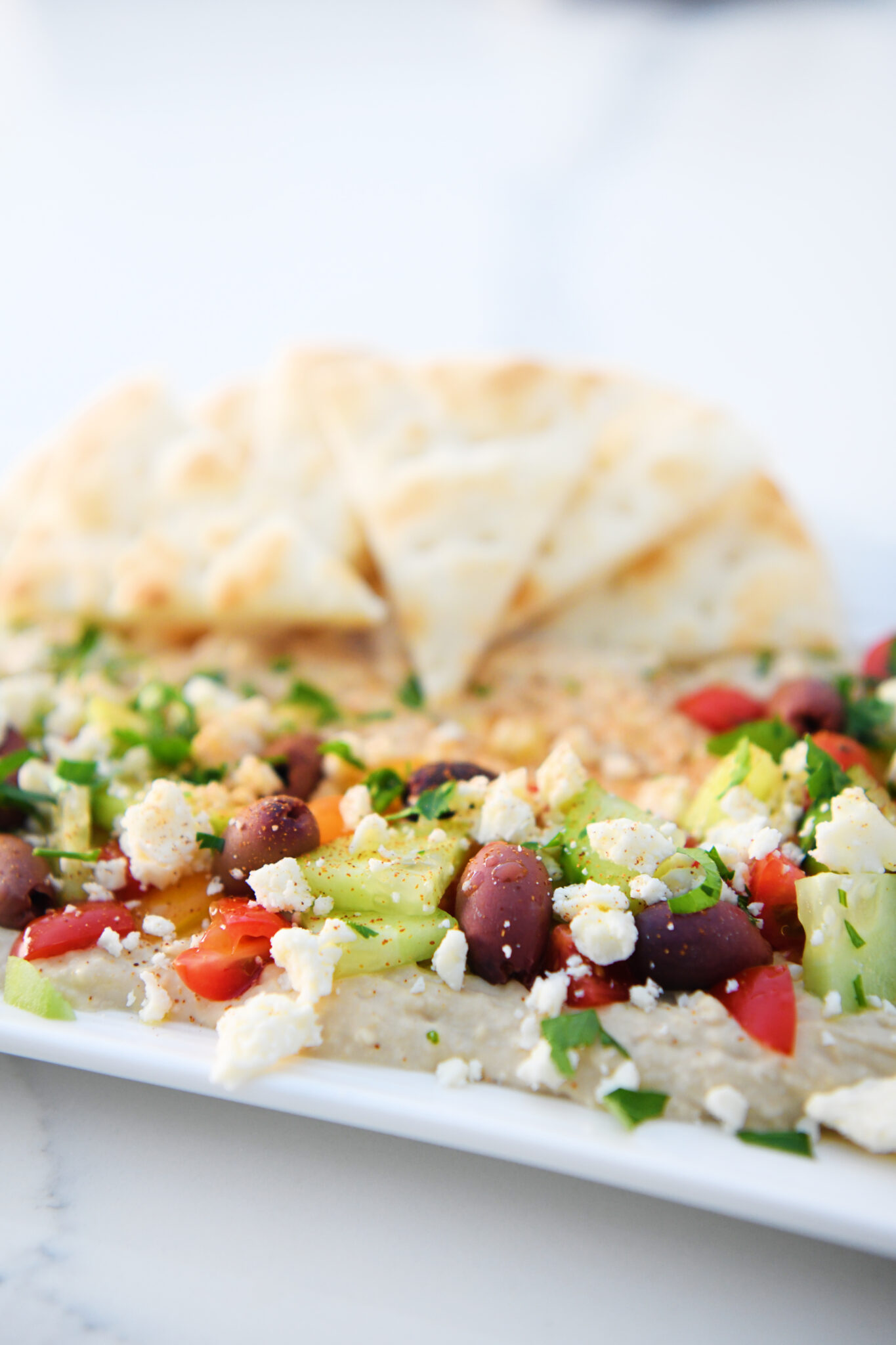 Yummy Appetizer: The Best Loaded Hummus Dip Recipe — Pink Peppermint Design